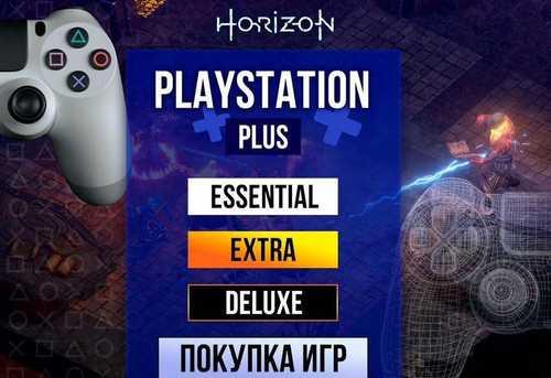 PS Plus Deluxe Extra + EA play с играми + Pillars