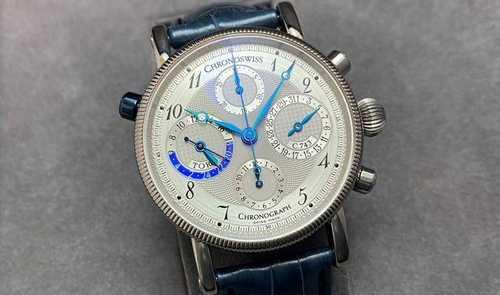 Chronoswiss Tora GMT Chronograph 38mm White Gold