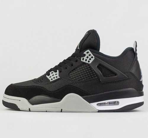 Кроссовки Nike Air Jordan 4 Wmns Black Canvas Qual
