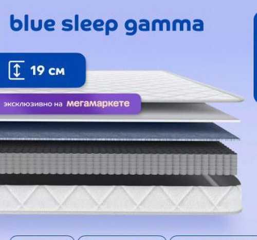 Матрас пружинный Blue Sleep Gamma 180х200