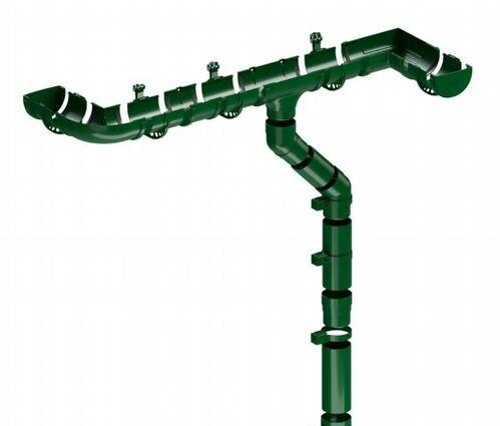 Комплект водосточной системы Docke Зеленый (8м)