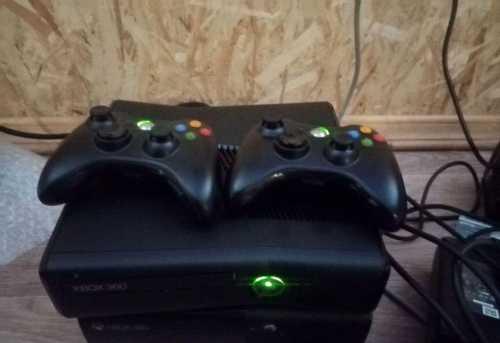 Xbox 360 slim 1000gb 194 игр фрибут aurora
