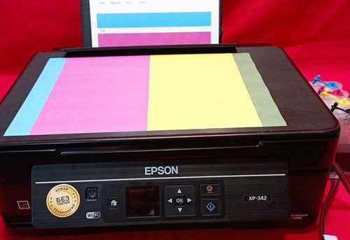 Цветной принтер epson xp 342