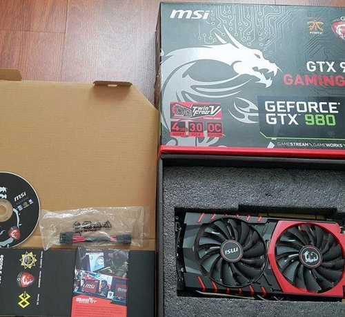 Видеокарта msi gtx 980 gaming 4g