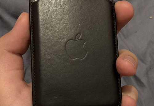 Apple leather wallet с локатором