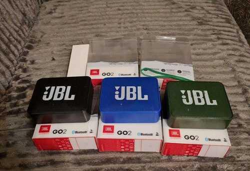 Беспроводная колонка JBL GO2, черный, синий, зелен
