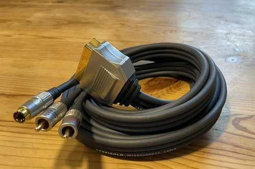 Кабель Scart - S-Video и 2RCA Profigold 3 метра