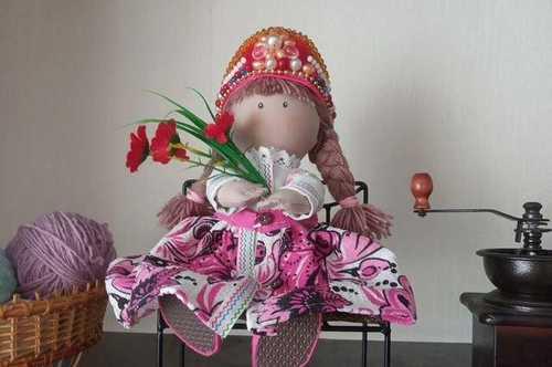 Кукла интерьерная в русском народном костюме
