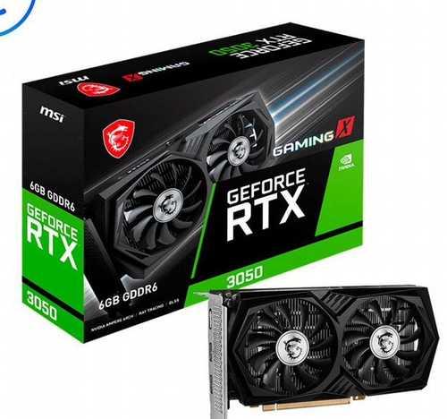 Видеокарта RTX3050 6GB MSI gaming X