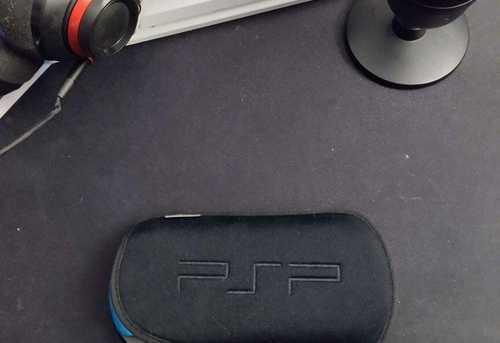 PSP 3008 голубая, с чехлом и ориг. зарядкой