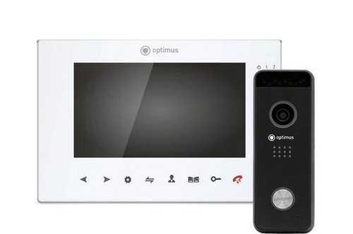Комплект видеодомофона Optimus VMH-7.1 (w) + DSH-1