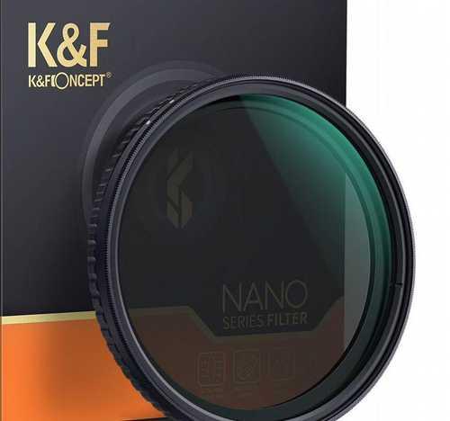 Светофильтр K&F Concept 55mm Nano-X None-Cross Variable ND2-ND32