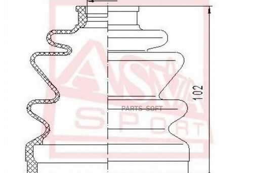 Asva asbt-21 Пыльник ШРУСа (К-кт без смазки) 25x85