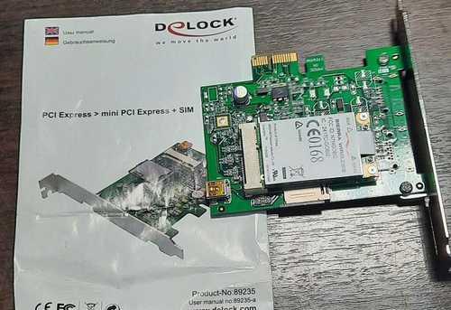 Переходник PCI-e to mini PCI-e +SIM