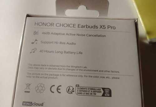 Honor Choice Earbuds X5 Pro до 40 часов