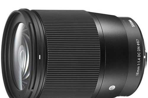 Sigma 16mm f/1.4 DC DN Fujifilm X новый в упаковке