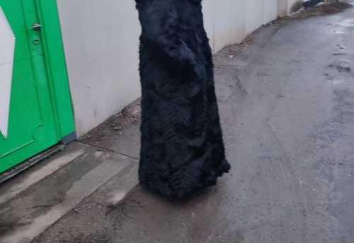 Винтажная шуба из волка