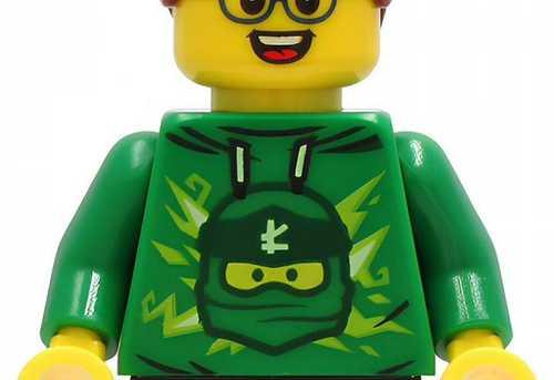 Минифигурка Lego Boy - Green Ninjago Hoodie, Blac