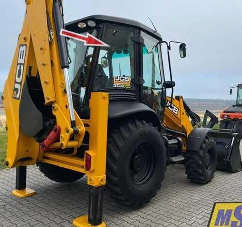Стекло кузовное заднее правое Jcb 3cx-4cх