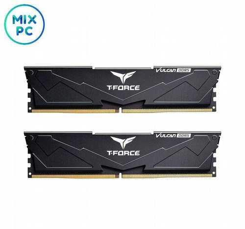 Оперативная память DDR5 32GB (2x16GB) 5600MHz Team Group T-Force Vulcan Black