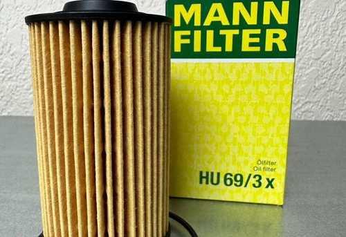 Фильтр масляный GM Mann Hummel HU 69/3 X