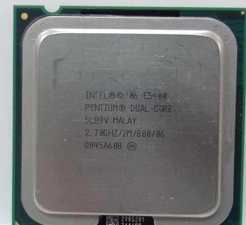 Процессор s775 Intel Pentium E5400 (2x2700MHz) б/у