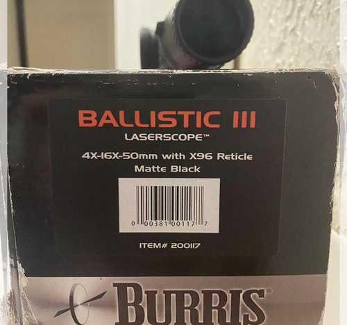 Оптический прицел Burris Ballistic III Laserscope