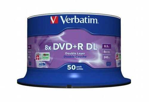 Verbatim 8x 8,5 GB DVD+R DL 50 шт 43758