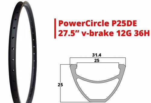 Обод PowerCircle v brake P25D с пистонами 12G 27.5