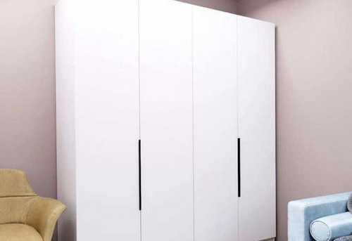 Белый шкаф с распашными дверями на заказ Т001