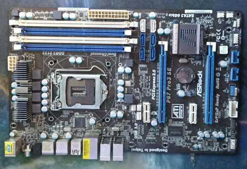 Материнская плата ASRock P67 Pro3 SE