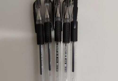 Новые чёрные гелевые ручки