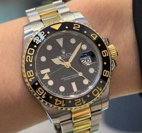 Часы Rolex GMT-Master II 40mm Steel and Yellow Gol