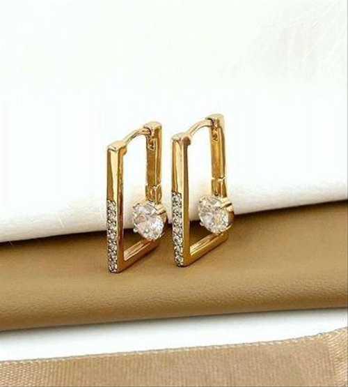 Серьги Lettice Luxe Gold