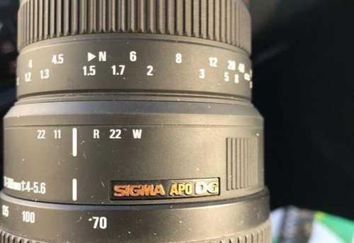 Объектив Sigma 70-300mm 1:4-5.6 APO