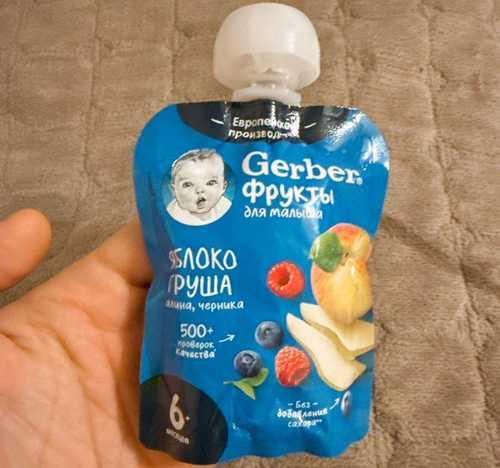 Gerber фруктовое пюре "яблоко груша"