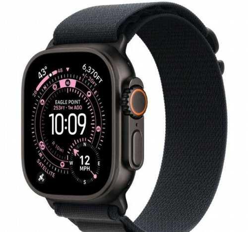 Смарт-часы Apple Watch Ultra 3 (2025),GPS Cellular 49мм Black Titanium w/ Black Alpine Loop L