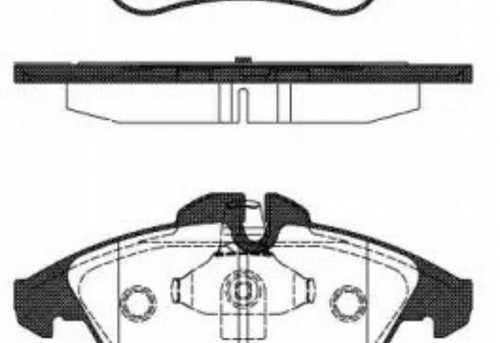 Remsa 057810 578 10 колодки дисковые передние\ MB