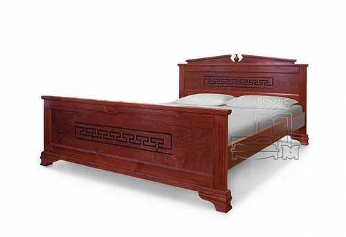 Кровать двуспальная массив деревянная от фабрики