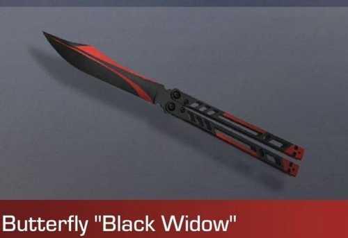 Продаю Standoff 2 нож бабочка Black Widow