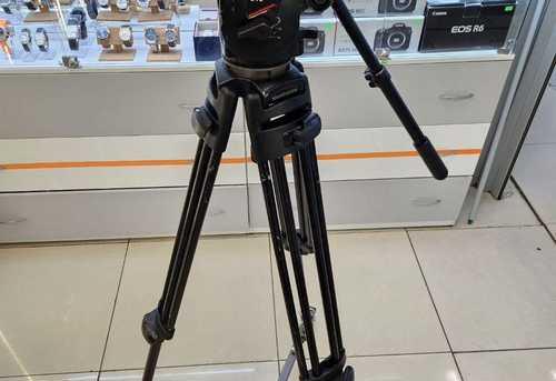 Штатив Manfrotto 515 MVB + Manfrotto 516 + тележка