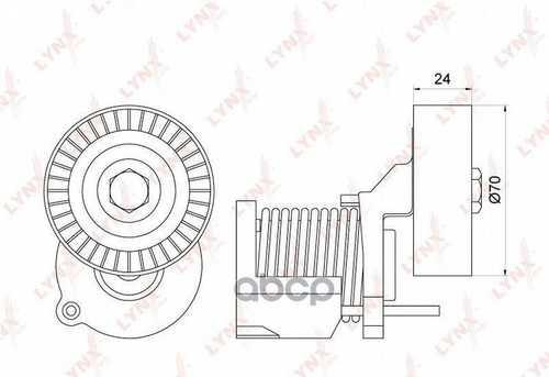 Натяжитель / приводной audi A3 1.6D-2.0D 03-12