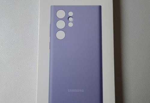 Чехол Silicone Cover на Samsung S22 Ultra оригинал