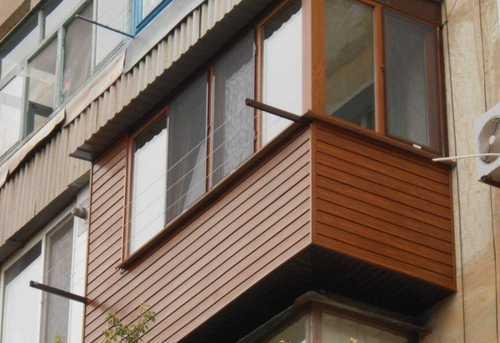 Балкон пластиковый ламинированный