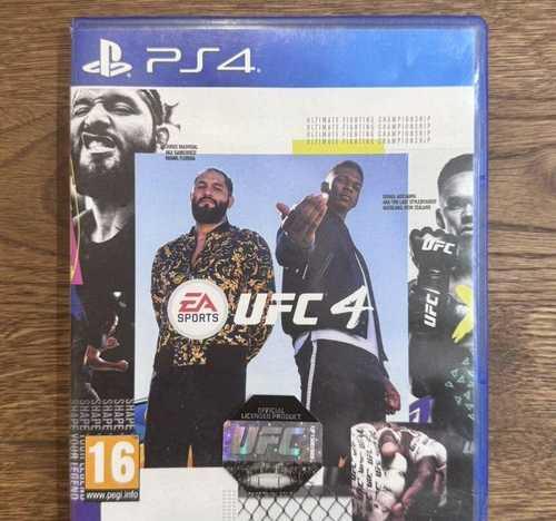 Диск UFC 4 на PS4