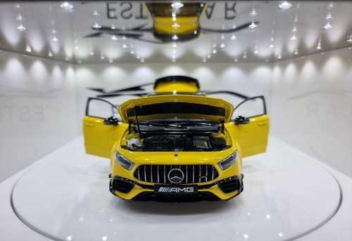 Модель Mercedes A45S AMG 2021 Yellow 1:18 NZG \ Ki