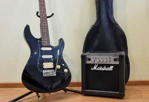 Электрогитара Yamaha с Комбиком Marshall