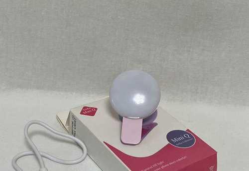 Светодиодная лампа для селфи MiniQ на клипсе