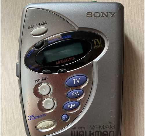 Кассетный плеер sony walkman WM-FX277