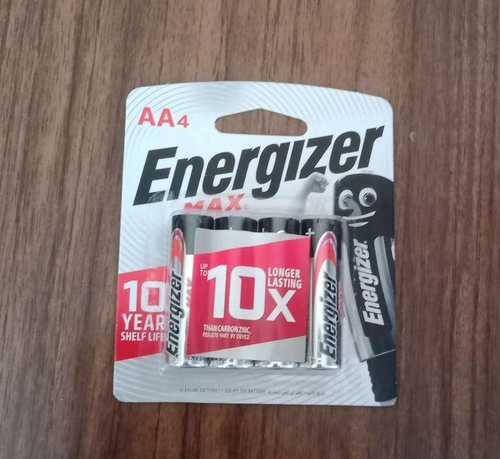 Батарейка Energizer Max AA/LR6, в упаковке 4 штуки